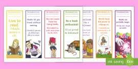 FREE! - World Book Day Editable Bookmarks English/German