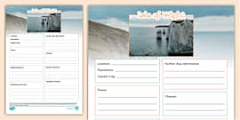 Isle of Wight Leaflet Template - Twinkl