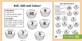 Cake Addition Differentiated Worksheet / Worksheet Pack, worksheet