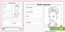KS1 Benjamin Zephaniah Fact File Template,Benjamin Zephaniah