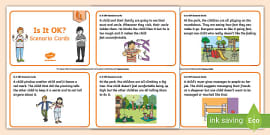 Respect Scenario Cards (teacher made)