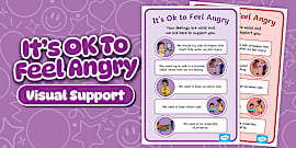 Anger Management Poster For Kids Emotional Support Tool