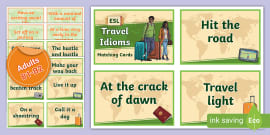 ESL Travel Conversation Cards (Hecho por educadores)