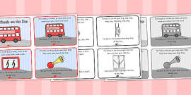 The Wheels on the Bus Nursery Rhyme Large Display Poster