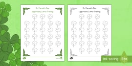 St. Patrick’s Day Lowercase Tracing Activity | Twinkl