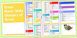 Gross Motor Skills Activity Cards (teacher made)