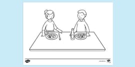 Child Saying Sorry Colouring Sheets | Colouring Pages