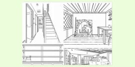 Shop Interior Colouring Sheet | Colouring Sheets