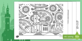 Eid Al-Adha Colouring Pages - Mindfulness Colouring - Twinkl