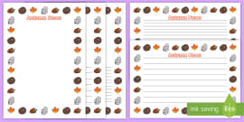 Autumn Border Pages | Page Borders | Twinkl Resources