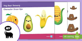 Hey Bear Sensory: Characters Cut-Outs