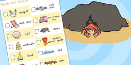 Seaside Word Mat - Beach Word Mat - Primary Resource