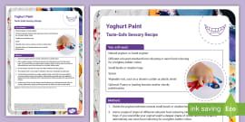 Taste-Safe Peppermint Paint Sensory Recipe | Sensory Paint