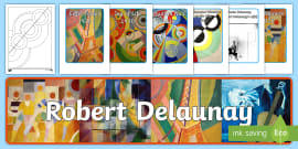 Robert Delaunay Art Template (teacher made)