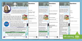 UKS2 Digging for Details: The Space Race Infographic Comprehension Activity