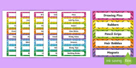 Teacher Toolkit Labels, KS1, Resource Labels (teacher made)