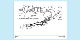 Ocean Pollution Colouring Sheets (Hecho por educadores)