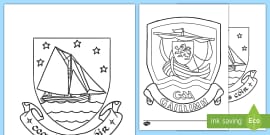 Limerick County Crest Colouring Pages | Twinkl Resources