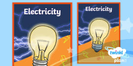 Electricity Topic Book Cover (teacher made) - Twinkl