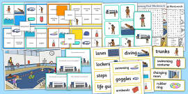 Swimming Pool Maths Worksheet / Worksheet (teacher made)