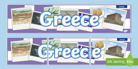 KS2 Map of Greece (teacher made) - Twinkl