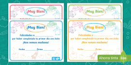 Manualidad Coronas Primer y Último día, vuelta al clases