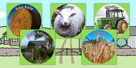 Farm Animals Images with Names - Display Resources - Twinkl