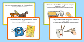 Chinese Takeaway Challenge Cards (teacher made) - Twinkl