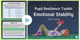 Resilience Toolkit Emotional Stability Display Poster