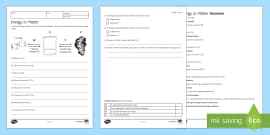 Energy in Food Worksheet | KS3 Physics | Beyond - Twinkl