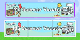 Summer Topic Display Banner (teacher made) - Twinkl