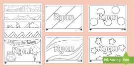 FREE! - Layla Name Simple Colouring Activity Sheets - Twinkl