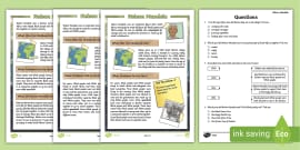 Helen Keller Differentiated Reading Comprehension Activity