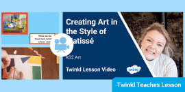 FREE! - KS1 (Ages 5-7) Art: Henri Matisse Video Lesson
