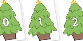 FREE! - Numbers 0-31 on Autumn Trees (teacher made) - Twinkl