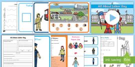 Labor Day Pictures to Color | Labor Day Coloring Sheets