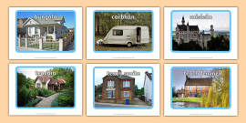 Codanna den teach Poster Gaeilge - gaeilge, parts, house, parts of a house