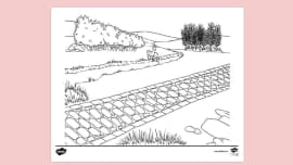 FREE! - Countryside Background Colouring Sheet | Colouring Sheets