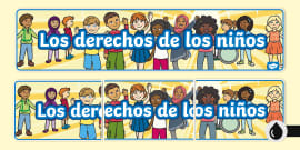 Pancartas de los derechos del niño (Hecho por educadores)