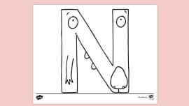FREE! - Letter N Colouring | Colouring Sheets (teacher made)