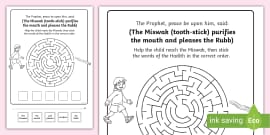 Manners of Using the Toilet in Islam Sorting Activity