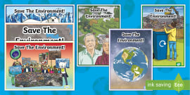 Save the Planet Display Poster (Teacher-Made) - Twinkl