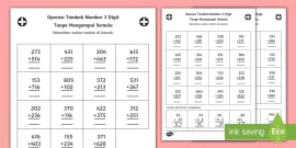 Sumber Kad Uji Minda Operasi Tambah Dalam Lingkungan 10