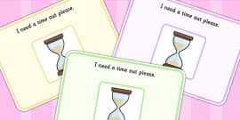 FREE! - Time Out Cards (teacher made)