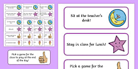 Cookie Jar Class Reward Incentive Poster and Cards