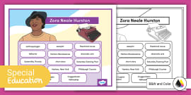 All About Augusta Savage Graphic Organizer for Older Learners