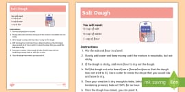 Basic Salt Dough Modelling Dough Recipe | Twinkl - Twinkl