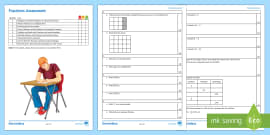 Grade 5 Fractions Term 2 Test (teacher made)