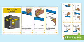 KS2 Muslim Hajj Step-By-Step Guide Display Poster Arabic