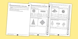 Year 2 Maths Geometry Properties of Shapes Assessment 2